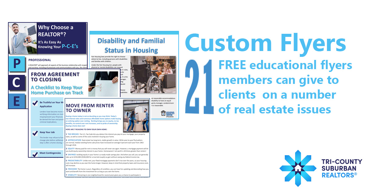 Customizable Flyers * Tri-County Suburban REALTORS®